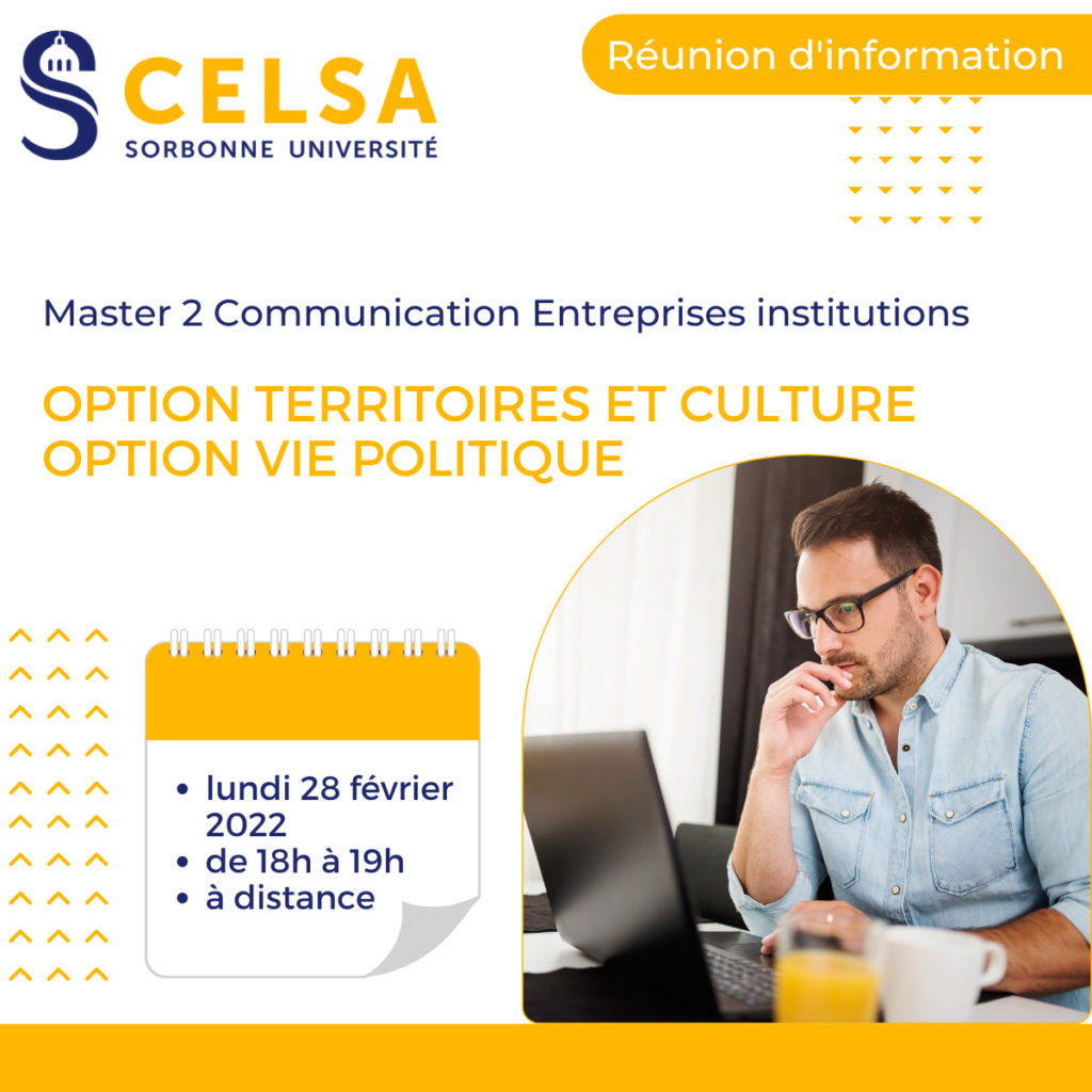 Réunion d’information CELSA - Formation Continue Sorbonne Université