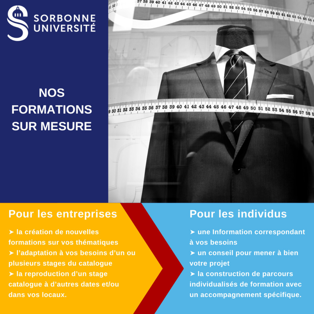 Nos formations sur mesure - Formation Continue Sorbonne Université