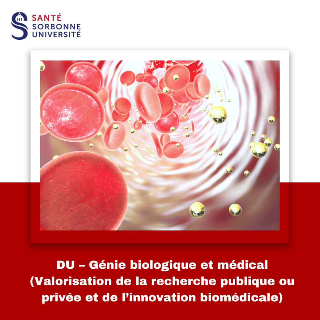 DU – Génie biologique et médical - Formation Continue Sorbonne Université